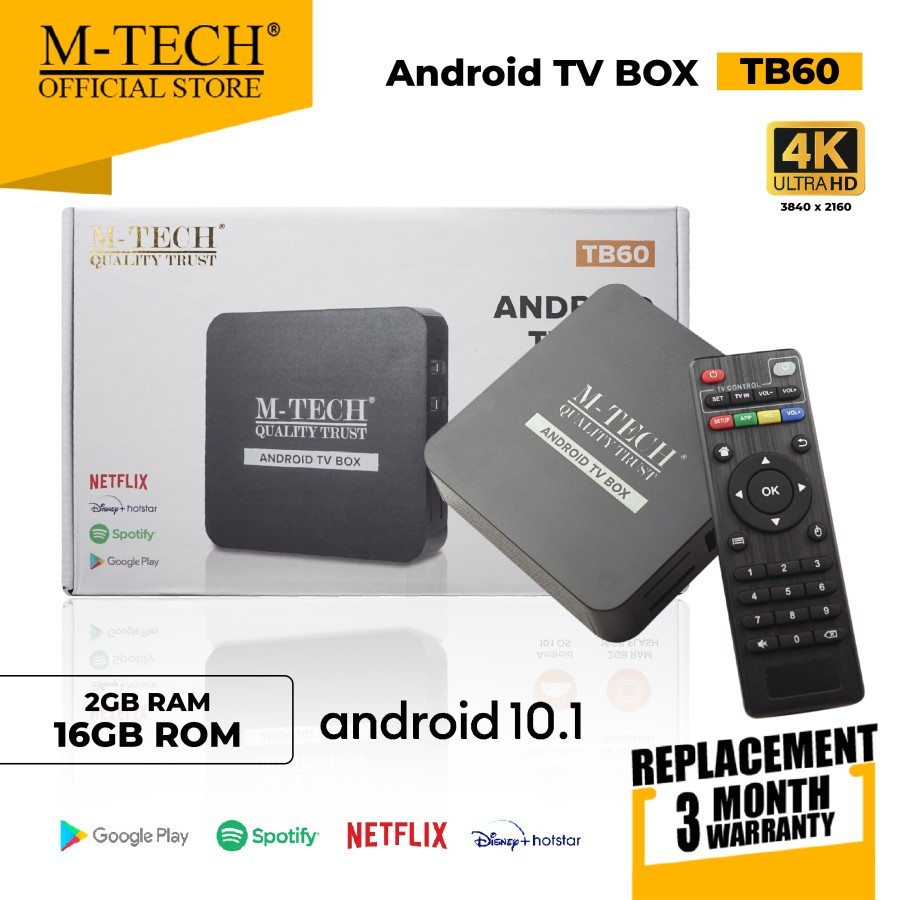 Jual Android TV BOX Mtech TB60 (2+16) | Shopee Indonesia