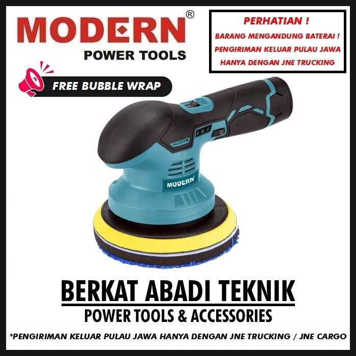 Jual MODERN M-32 Mesin Polisher Cordless 6" Alat Poles Kaca Mobil Motor ...