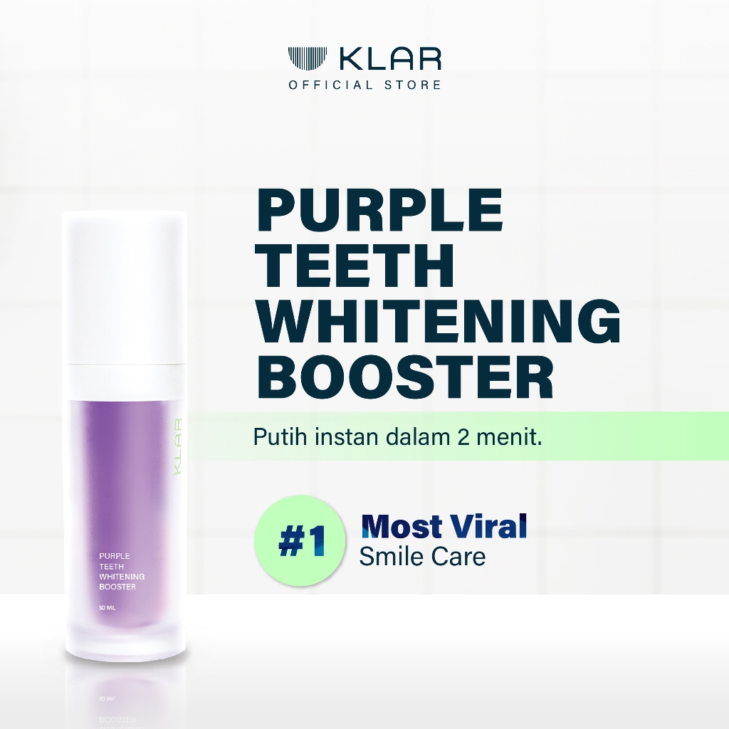 Jual KLAR Purple Teeth Whitening Booster | Pemutih gigi instant 2 menit ...