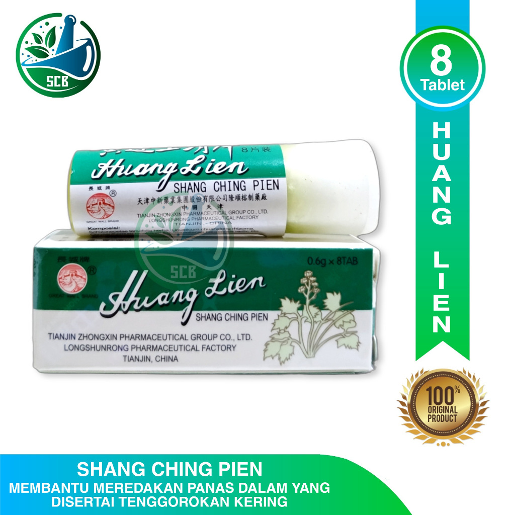 Jual Huang Lien Shang Ching Pien - Obat Sakit Tenggorokan - Sariawan ...