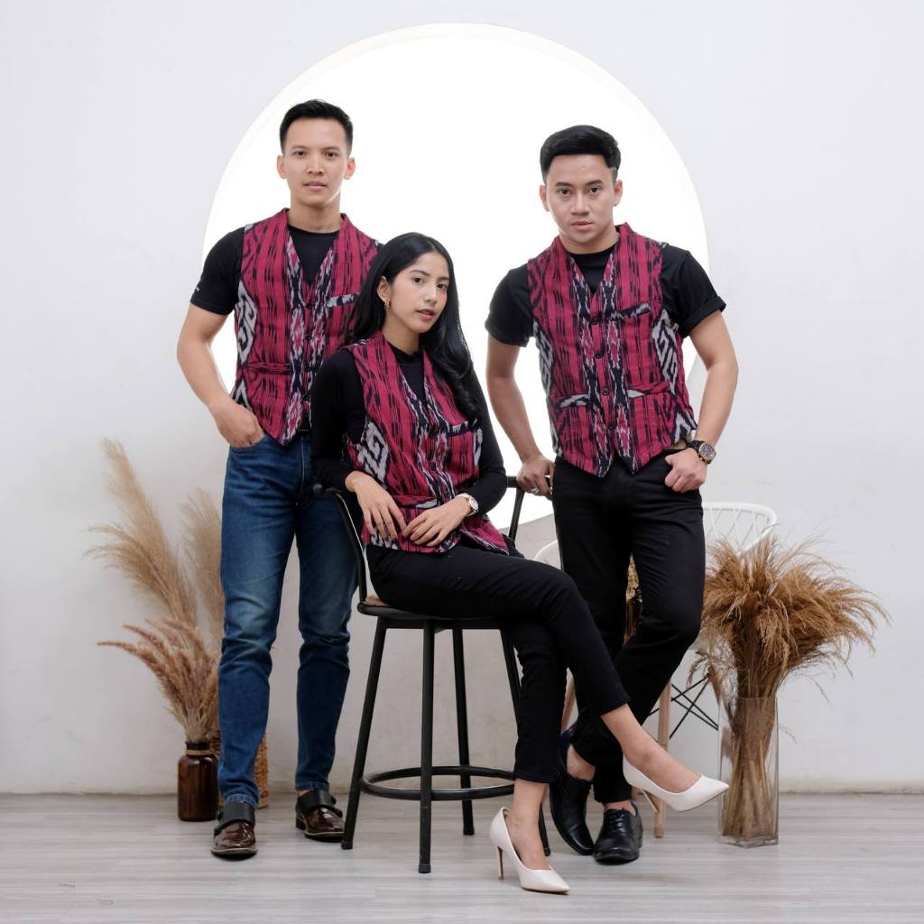 Jual HOMESTORE - VEST AZKA SLIMFIT toxedo unisex outer pria wanita ...
