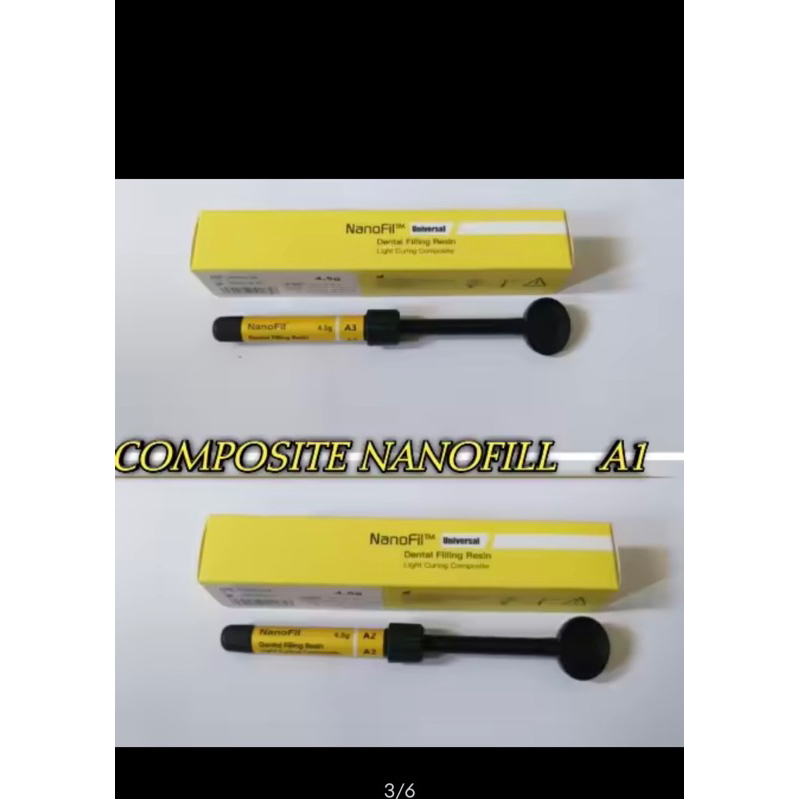 Jual COMPOSITE NANOFILL RESIN COMPOSITE TAMBAL GIGI LASER DENTAL 4,5 gr ...