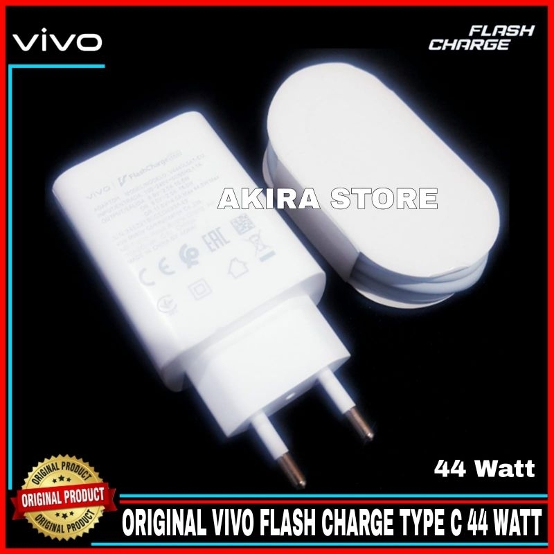Jual CHARGER VIVO V23E V23 5G X70 PRO ORIGINAL FLASH CHARGE TYPE C 44 ...