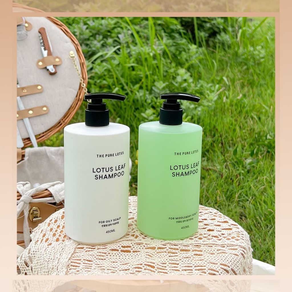 Jual The Pure Lotus Lotus Leaf Shampoo 450ml | Shopee Indonesia