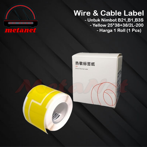 Jual Niimbot B1 B21 B3S | Label Stiker Cable Kabel LAN FO Sticker Maker ...