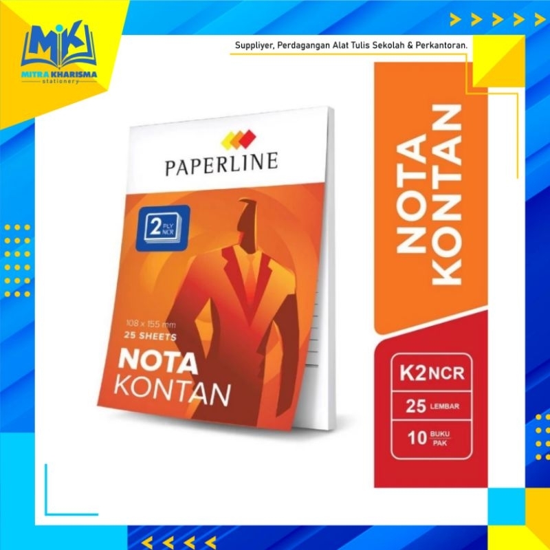 Jual Nota Kontan/ Nota Pasar 2 Ply (Rangkap 2) PAPERLINE 1 pcs | Shopee ...