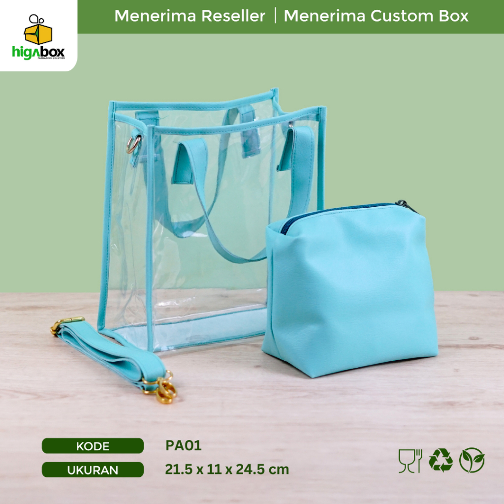 Jual Tas PVC Transparan Konser Premium / pvc tas clear tas mika totebag ...