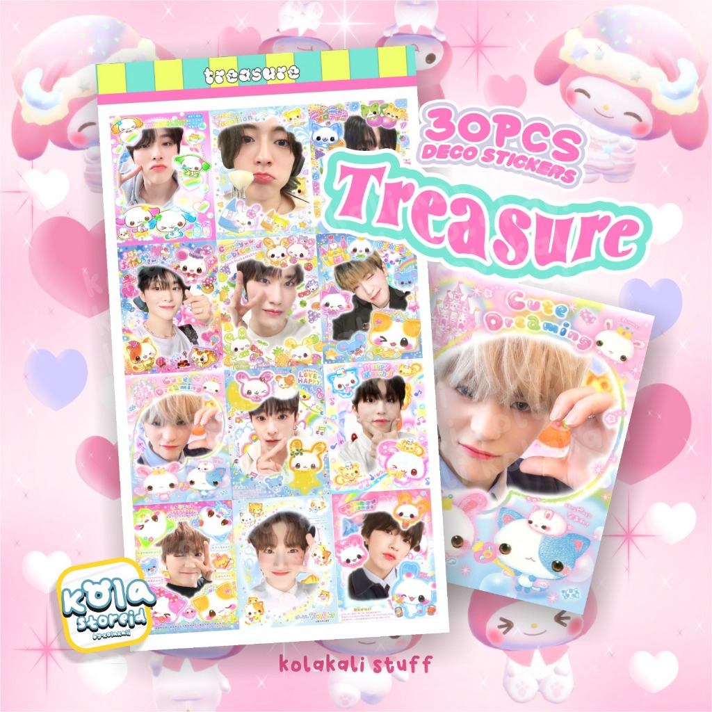 Jual 30PCS TREASURE STICKER DECO • STIKER FREEBIES • STIKER LUCU • STIKER ALA SELKOR • STIKER ...