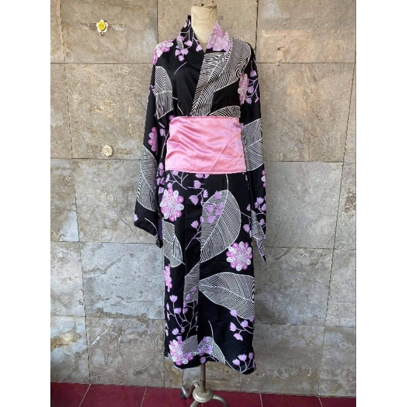 Jual Yukata kimono baju adat / tradisional jepang obi kostum costume92 | Shopee Indonesia