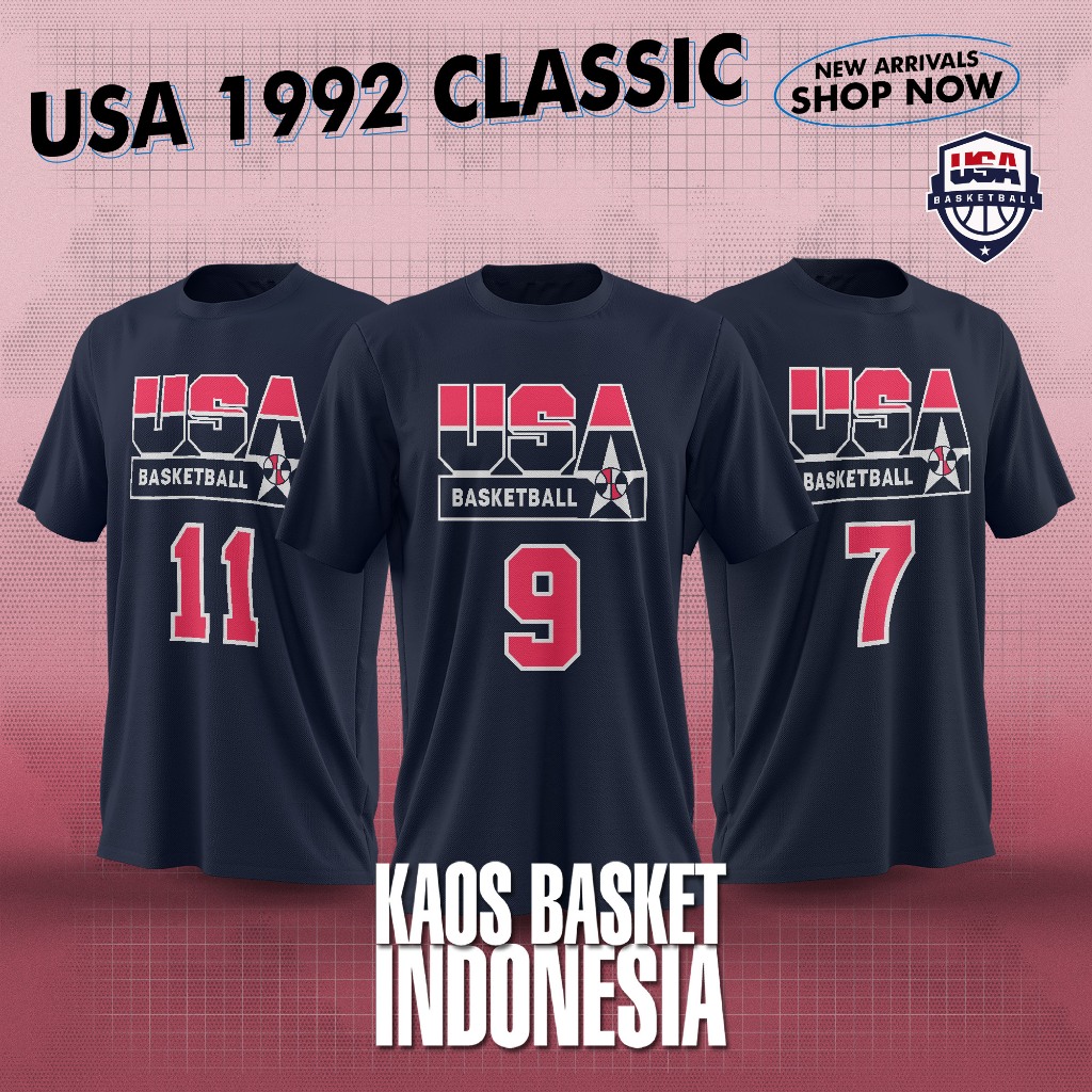 Jual Baju Basket Pria Wanita NBA T shirt basket Kaos USA Basketball ...