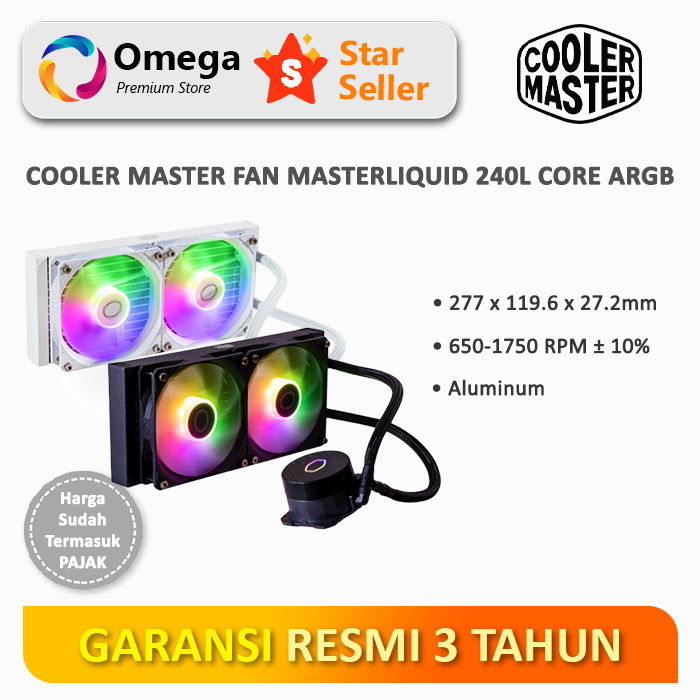 Jual Cooler Master Fan Masterliquid 240L Core ARGB | Shopee Indonesia