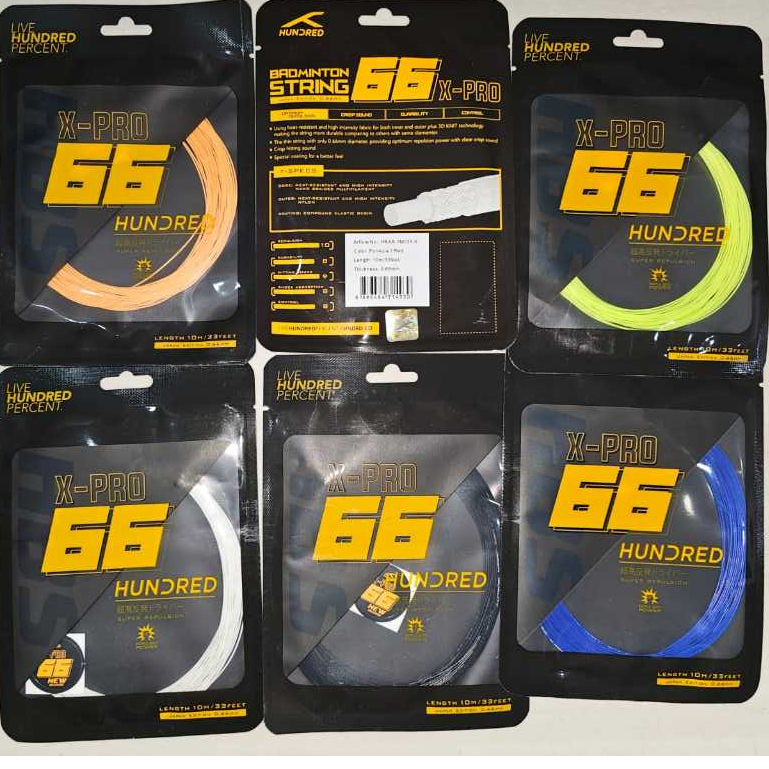 Jual SENAR RAKET BADMINTON HUNDRED HNDRD 66 X-PRO / 66X PRO ORIGINAL 0 ...