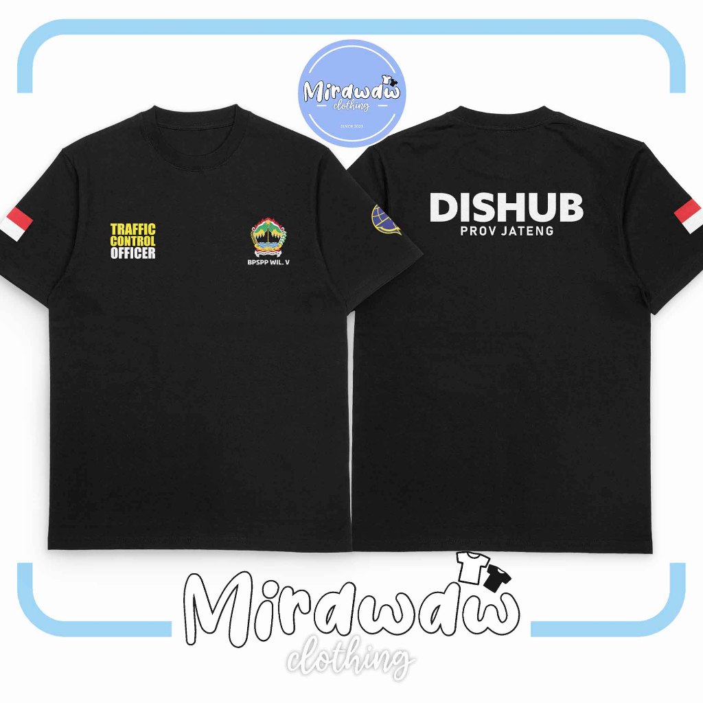 Jual Kaos DISHUB Traffic Control Officer Gratis Nama Kamu dan Nama ...