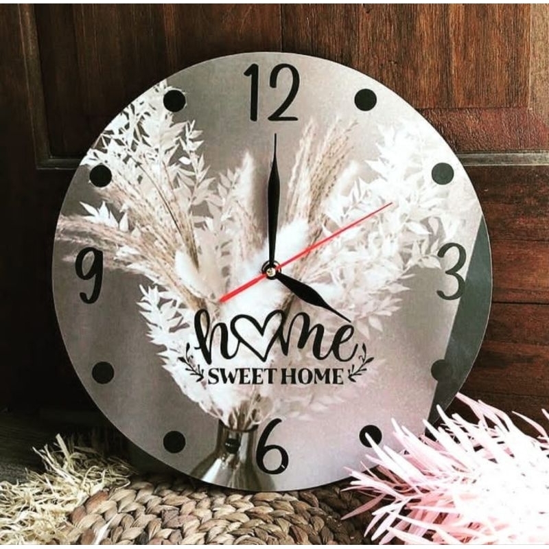 Jual Jam Dinding Full Motif Kayu MDF Murah | Shopee Indonesia