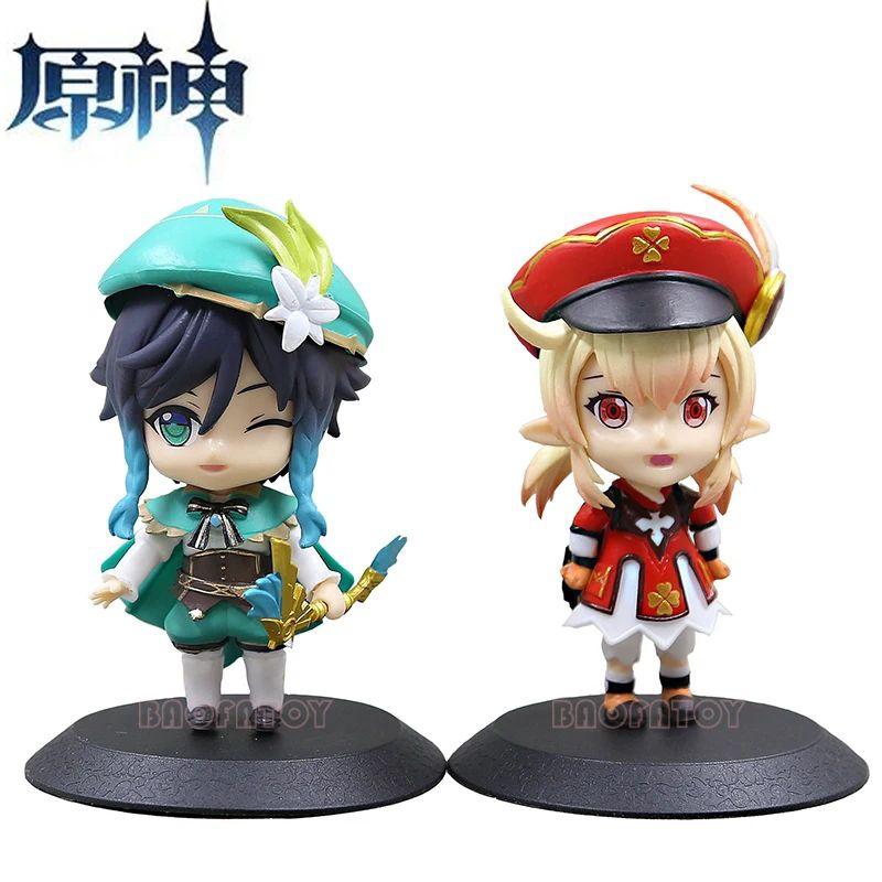 Jual 2pcs/Set Genshin Impact Action Figure Venti Figure Klee Figure ...
