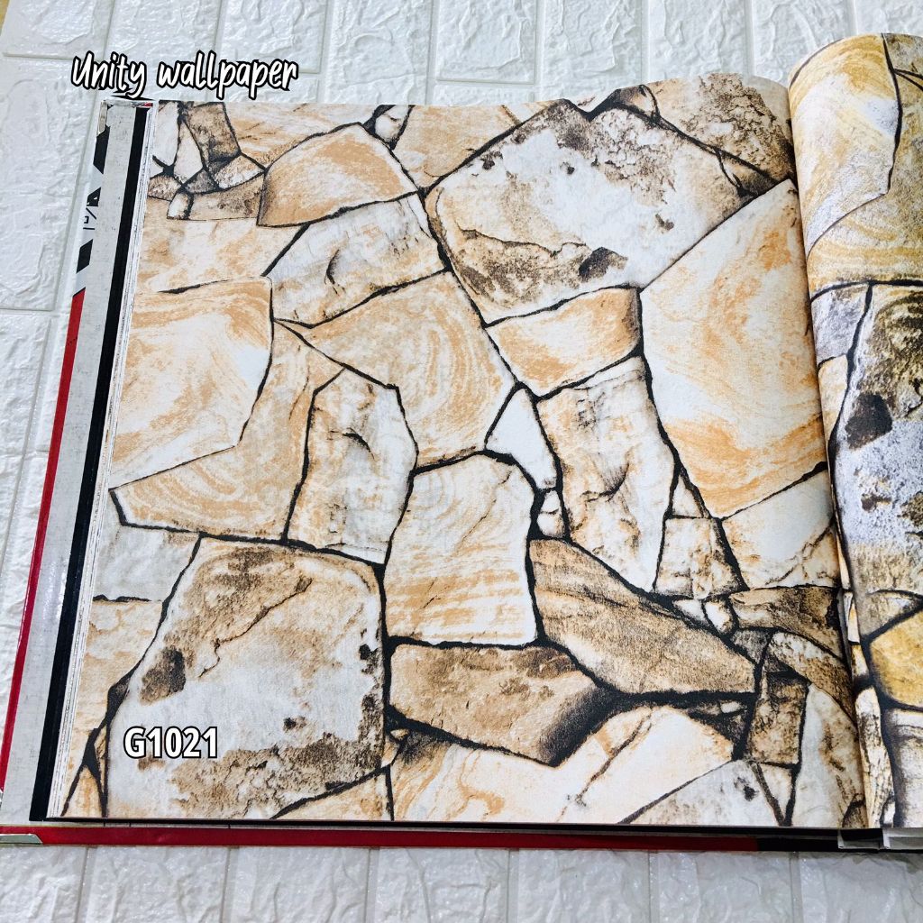 Jual WALLPAPER DINDING MOTIF BATU ALAM 3D MODERN SALE COLANI | Shopee ...