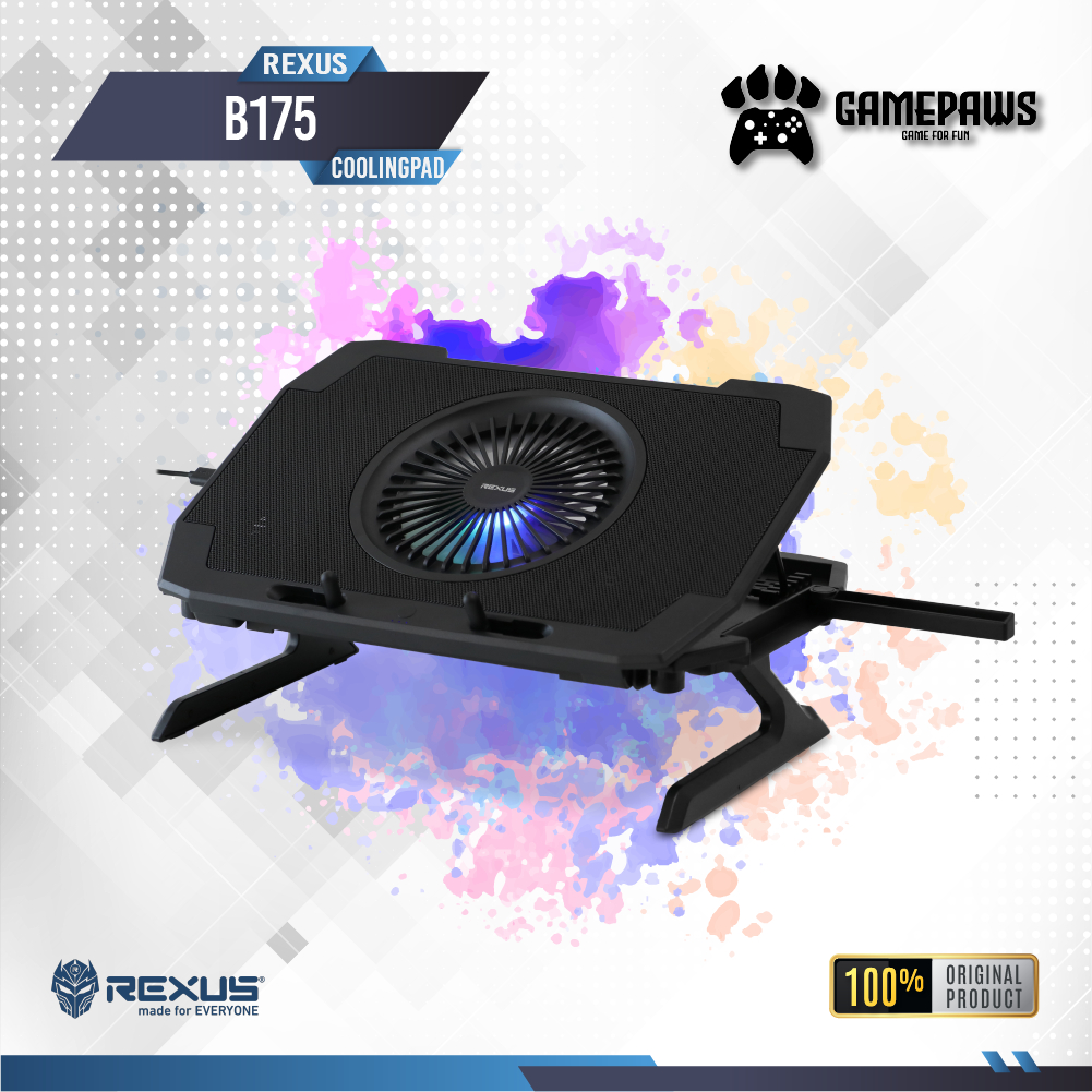 Jual Rexus B175 Breeze Cooling Pad Laptop NoteBook | Shopee Indonesia