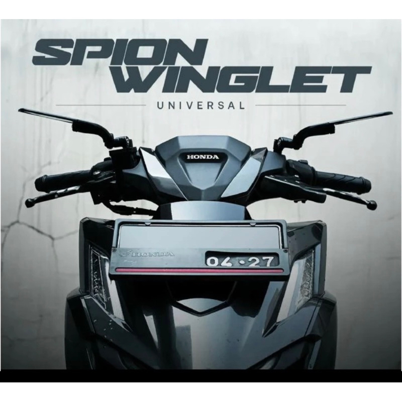 Jual Spion Winglet MATIC Model Full Cnc Merk REAL MIRROR Kaca Cembung ...