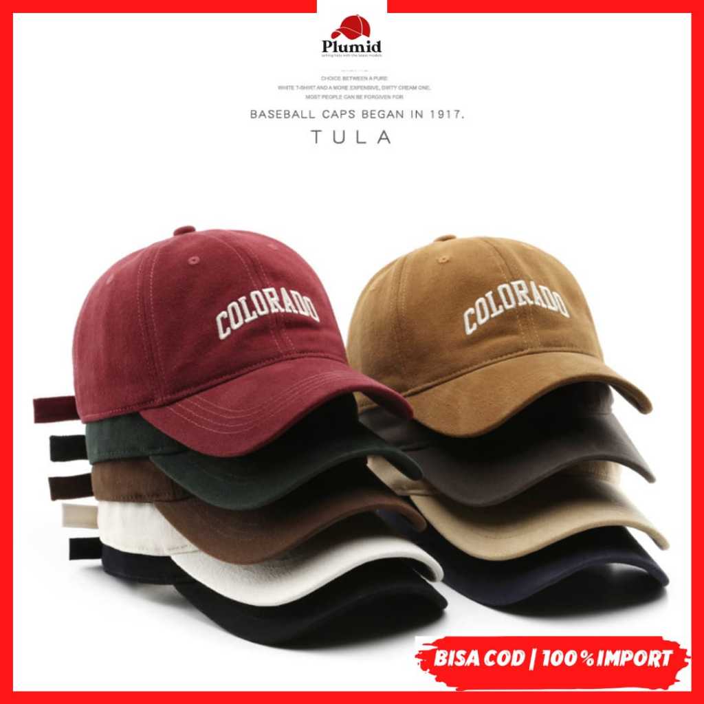 Jual PLUMID - Topi baseball model korean soft cotton super tebal ...