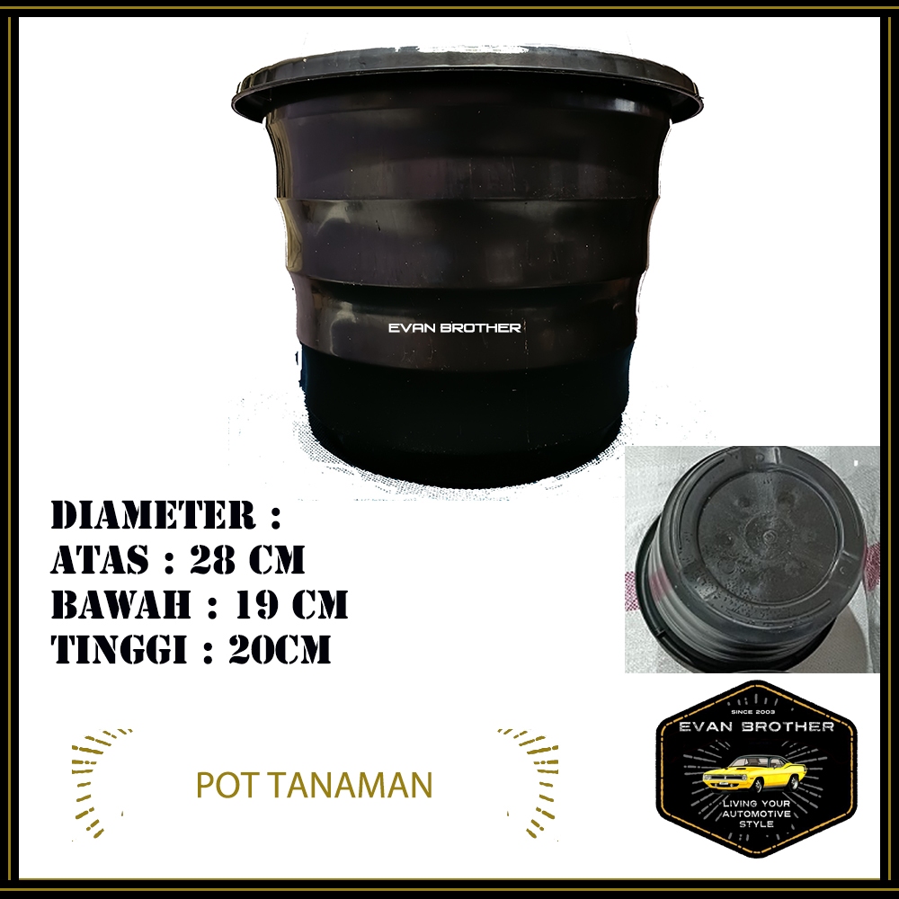Jual Pot plastik hitam - Pot bunga tanaman plastik hitam tebal | Shopee ...