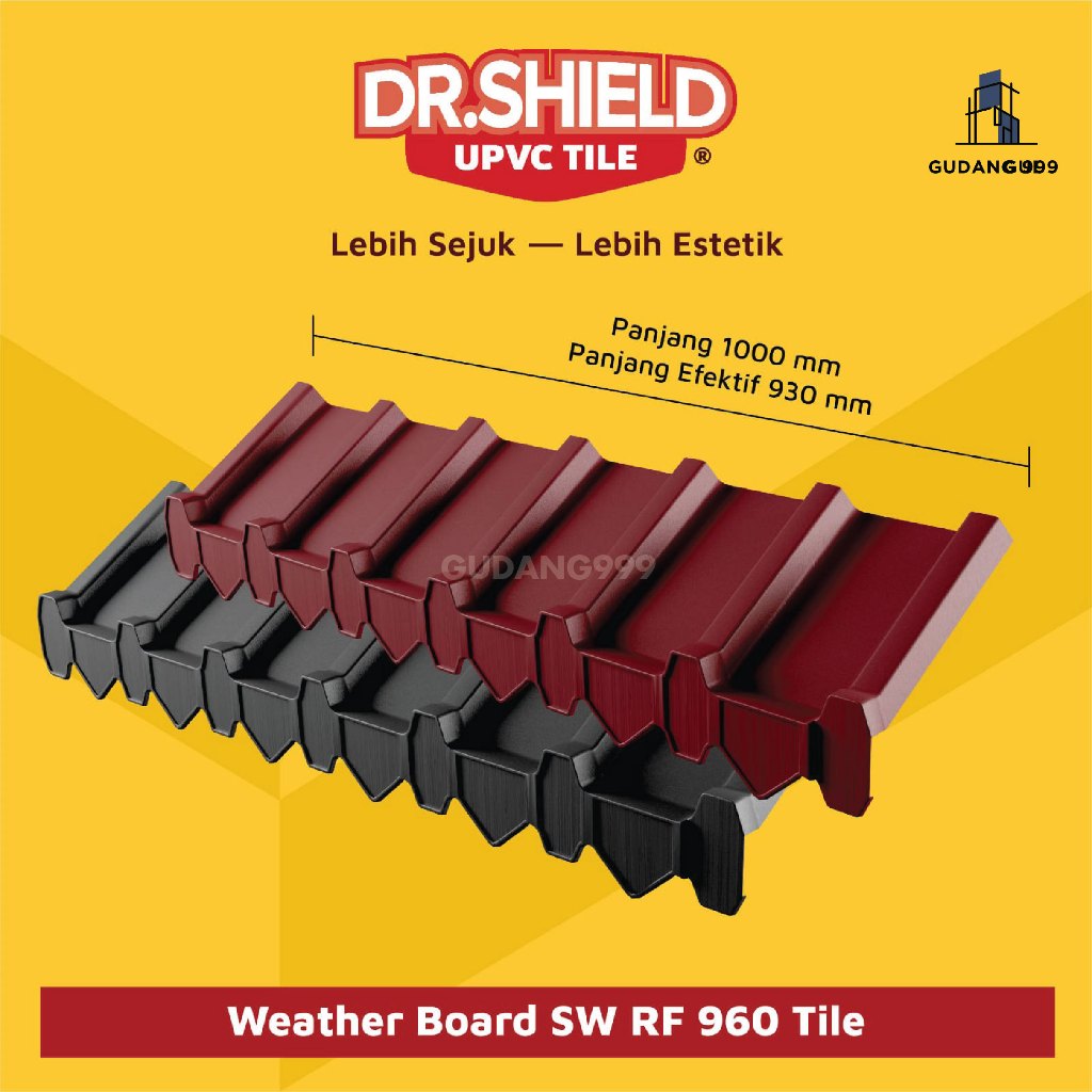 Jual Genteng UPVC Dr.Shield / Weather Board / Atap Genteng UPVC Tile ...