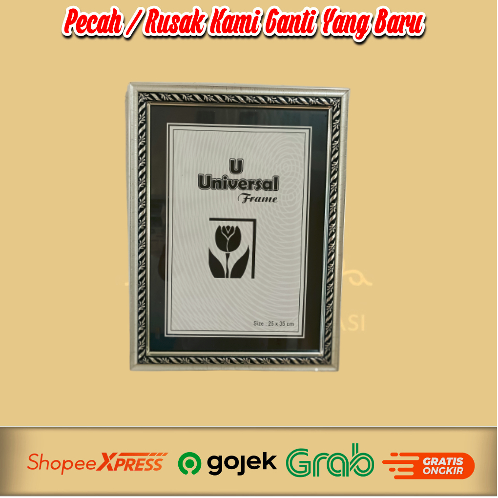 Jual Bingkai Foto / Bingkai Sertifikat / Bingkai Gambar Bingkai Silver ...