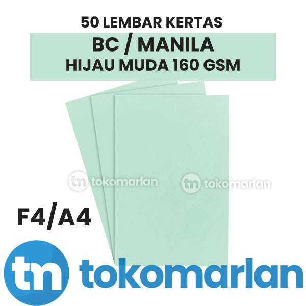 Jual Isi 50 Lembar Kertas BC TIK ( Brief Card ) / Manila 1 Pack Warna ...