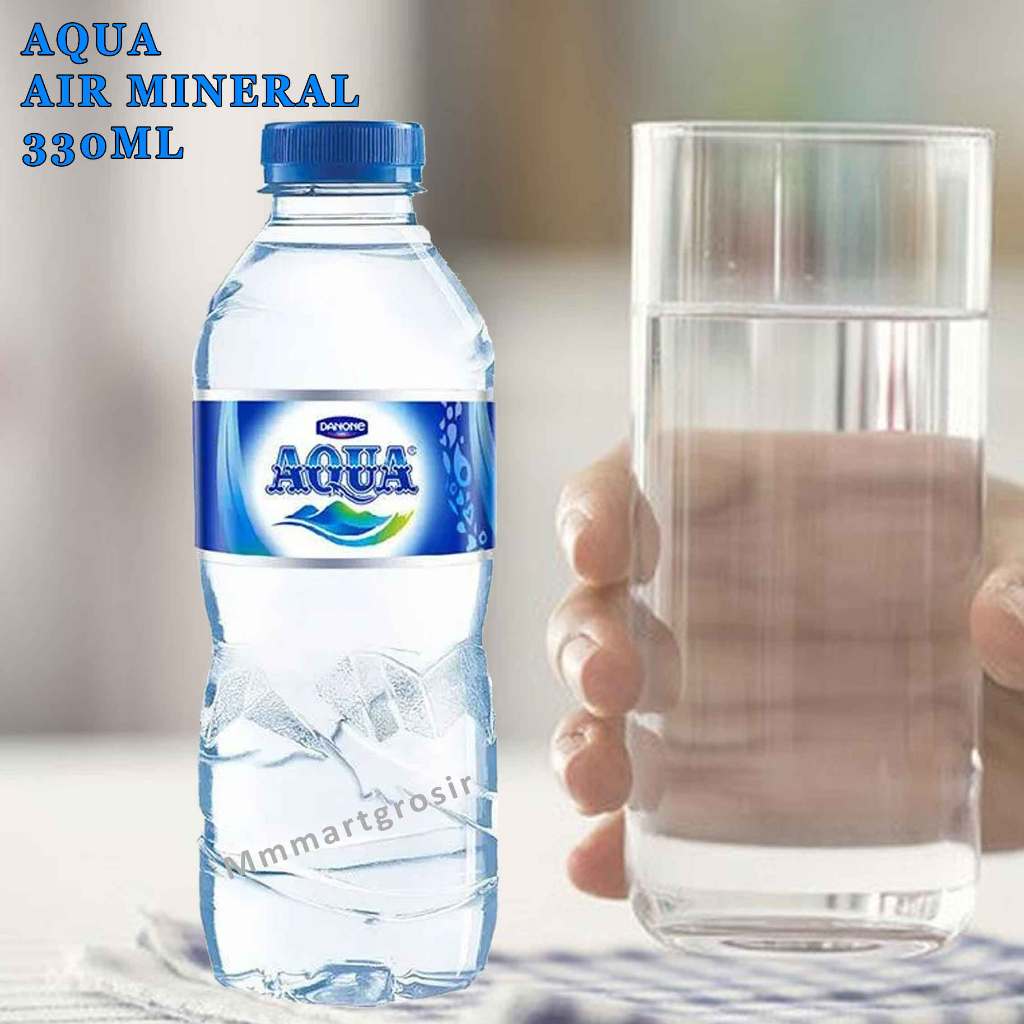 Jual Aqua / Air Mineral / Minuman Kemasan Botol / Air Putih / 330ml | Shopee Indonesia