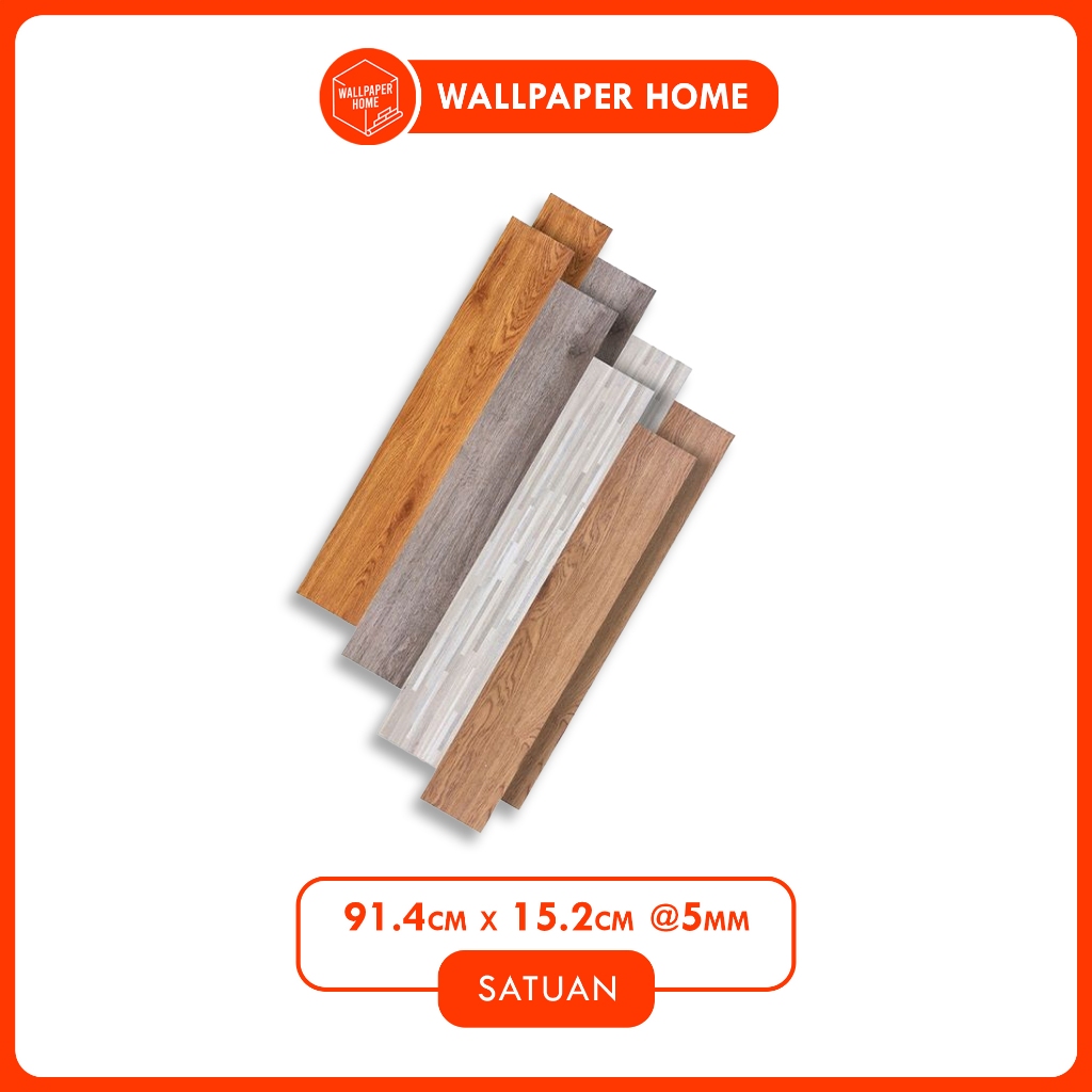 Jual STIKER VINYL LANTAI MOTIF KAYU PARKET LANTAI VINYL 91.5CM X 15.2CM @1MM pvc | Shopee Indonesia