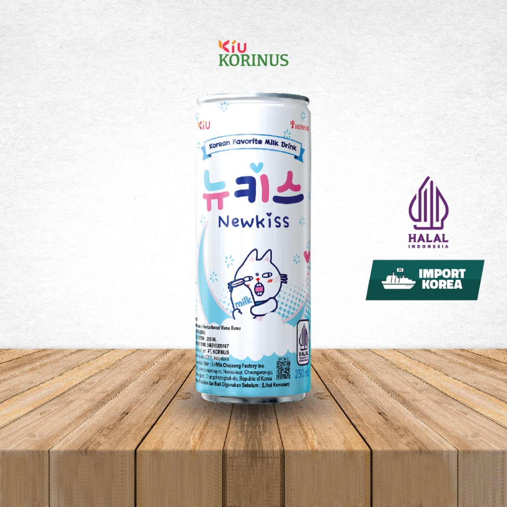Jual K- New Kiss/Minuman Berkarbonat Rasa Susu 250ml | Shopee Indonesia