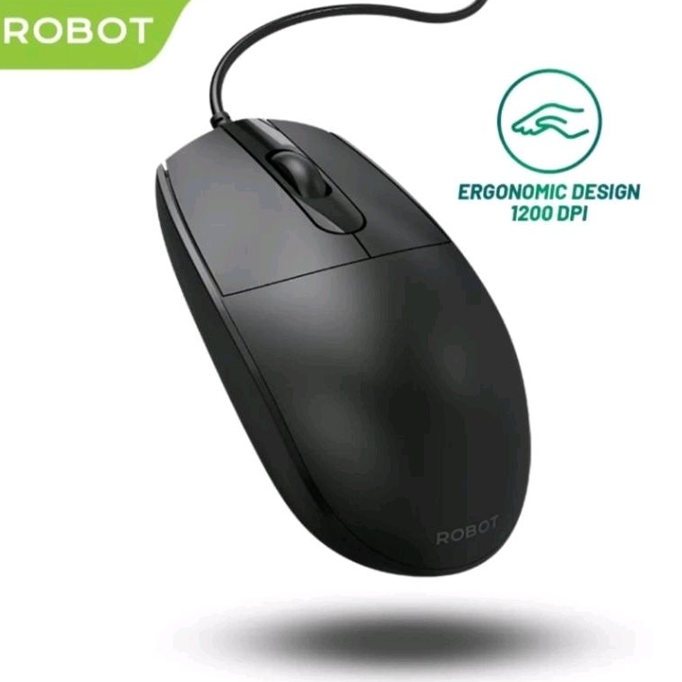 Jual Mouse USB Kabel ROBOT M102 1200DPI BUSINESS Office Wired Mouse ...