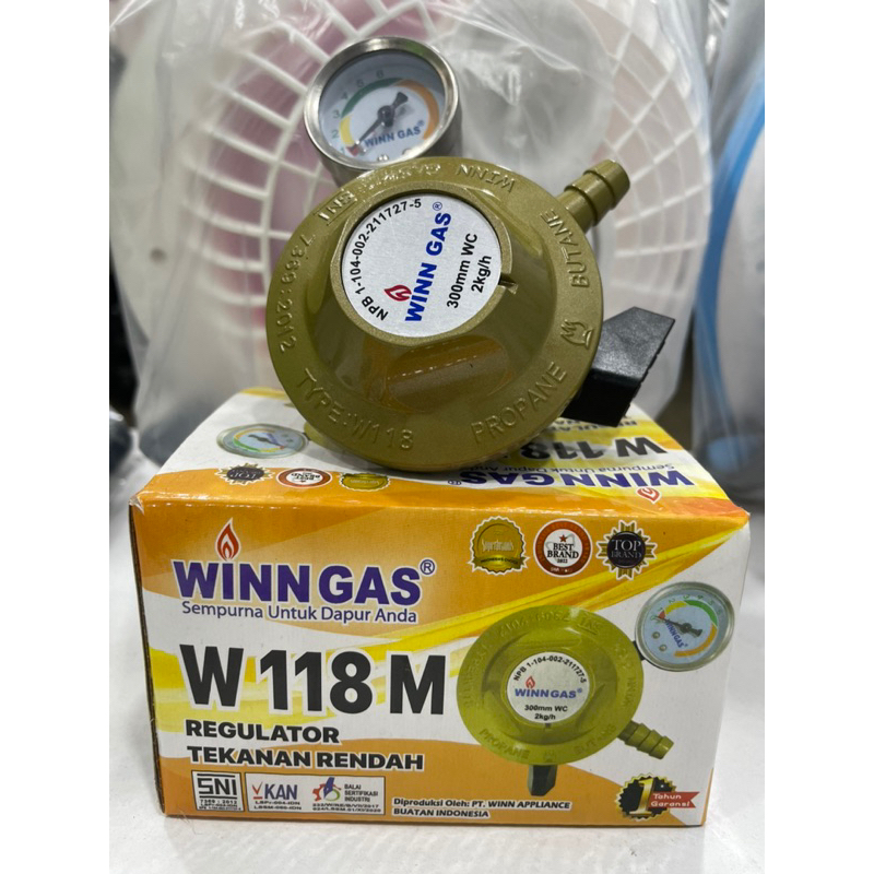 Jual Regulator Winn Gas W118 Non Meter & W118 Meter | Shopee Indonesia
