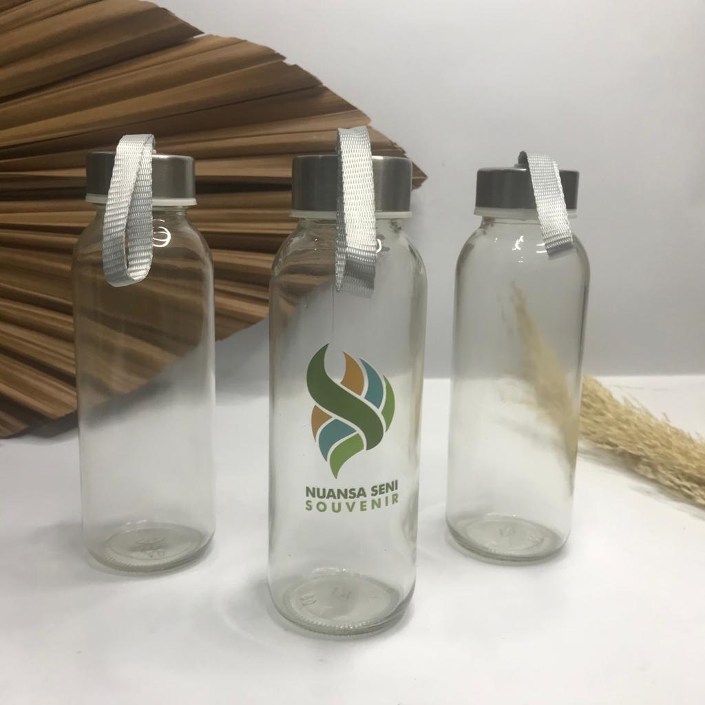Jual Souvenir Botol Tumbler Kaca Minum 300ml Termos Kaca Bening Polos ...