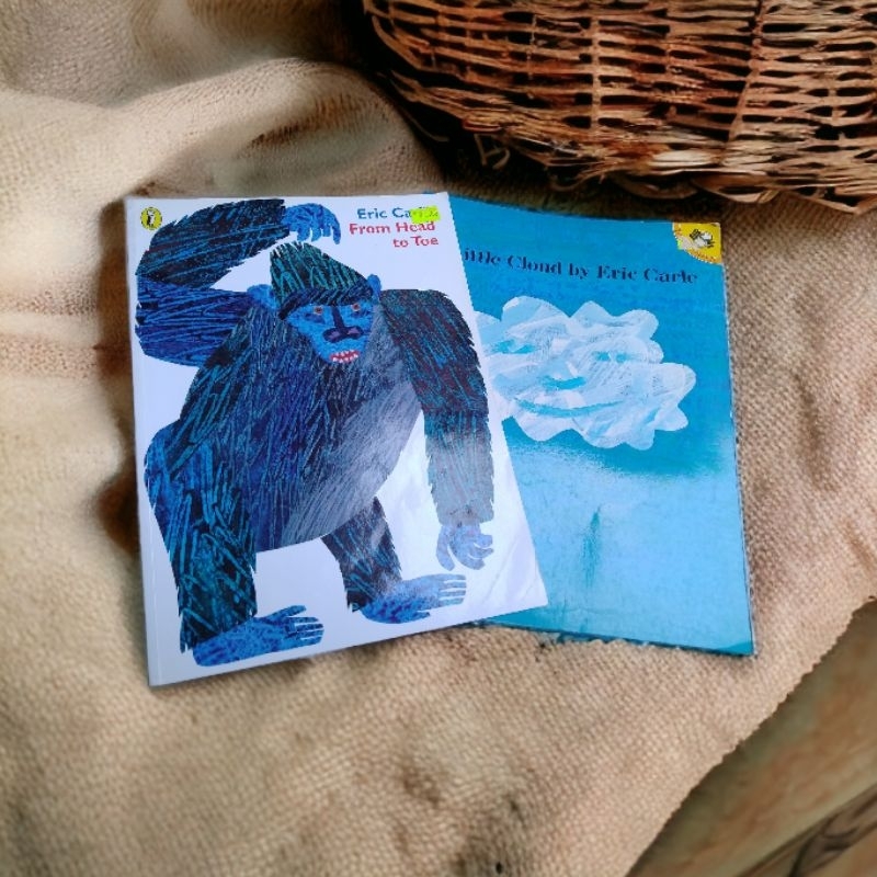 Jual preloved like new Eric carle from head to toe & little cloud ...
