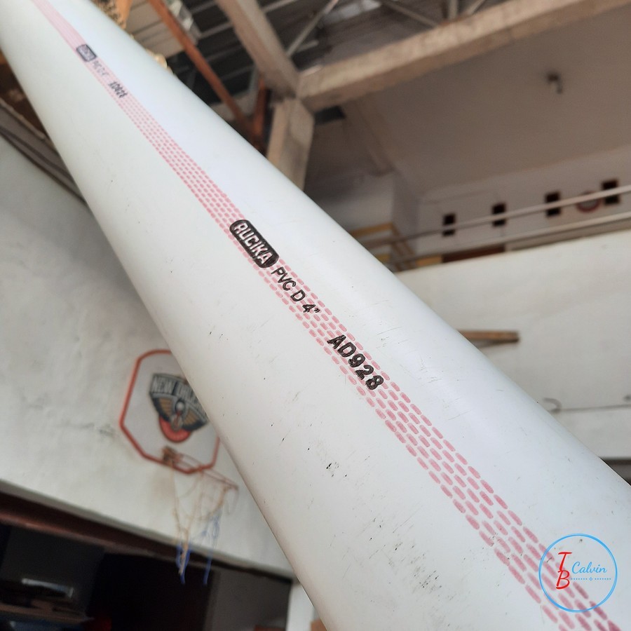 Jual Pipa PVC 4 inch RUCIKA D ( 1 Meter ) | Shopee Indonesia