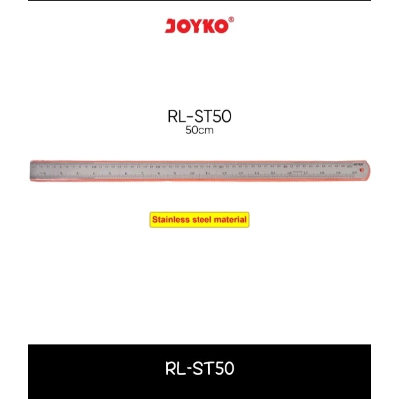 Jual Penggaris Besi Joyko 50 cm / Rulles Stainless | Shopee Indonesia