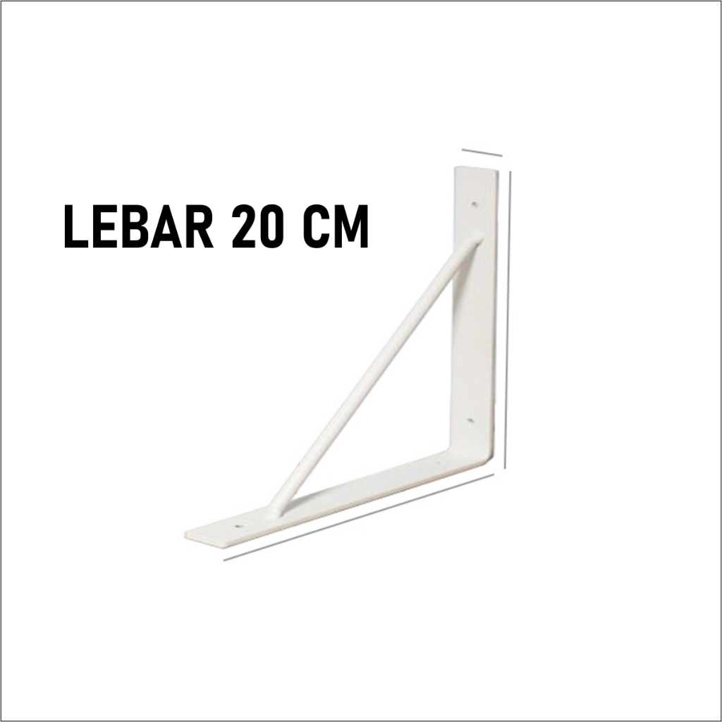 Jual Bracket Besi Siku Segitiga Penopang Rak Dinding Kamar | Breket ...