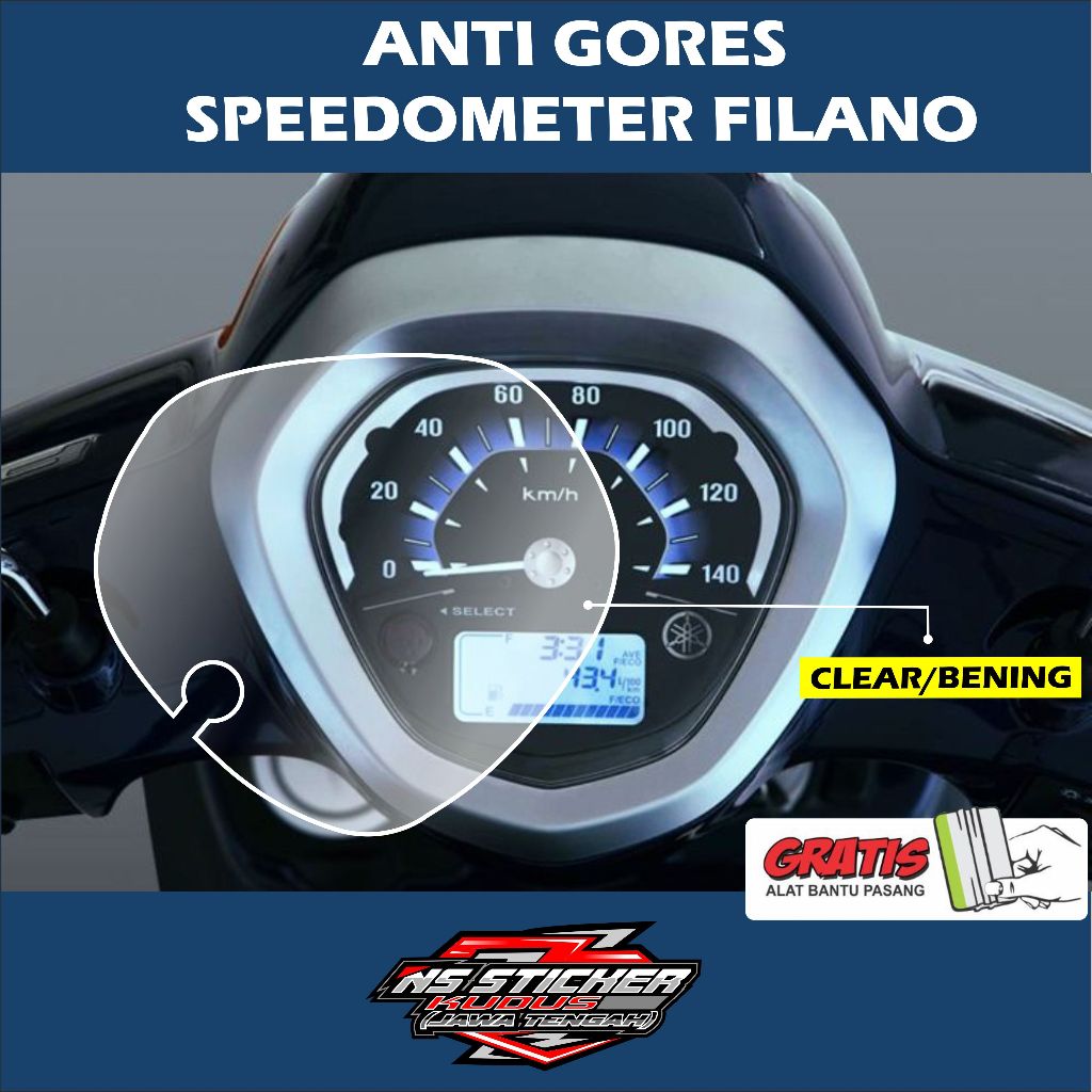 Jual PELINDUNG KACA SPEEDOMETER YAMAHA GRAND FILANO / ANTI GORES ...