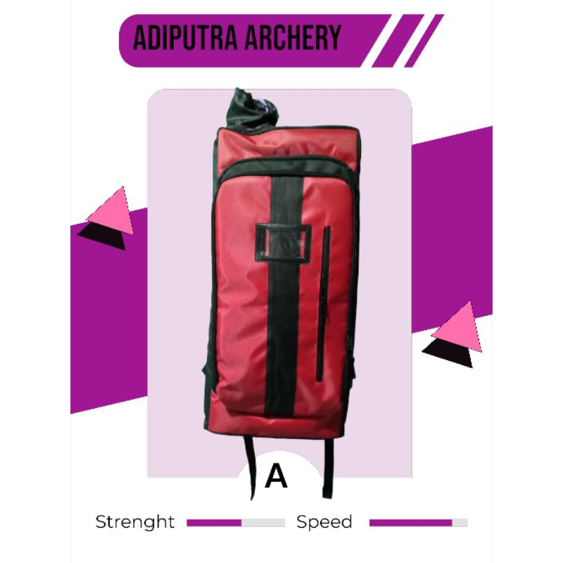 Jual Tas Ransel Panahan Besar Tabung Didalam High Quality Merah Polos ...