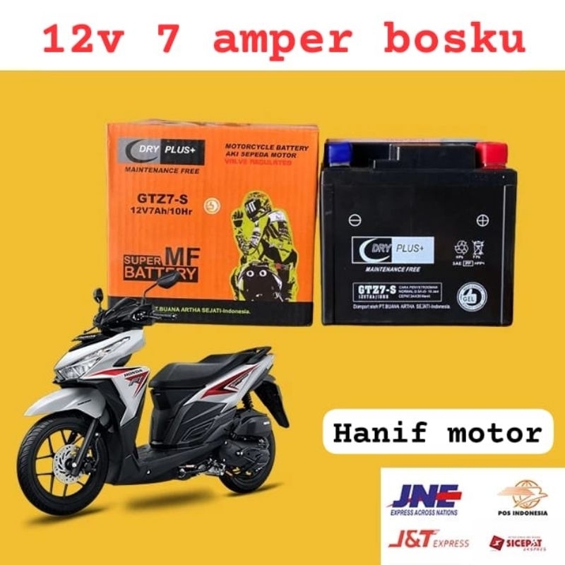 Jual Aki motor honda vario 125 150 cb 150 dry plus gtz7s asli | Shopee Indonesia