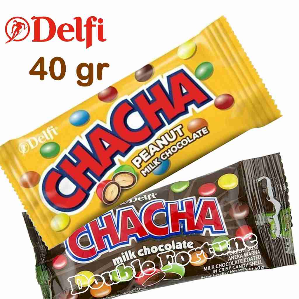 Jual CHACHA MILK CHOCOLATE 40gr DELFI PERMEN COKELAT COKLAT WARNA WARNI ...