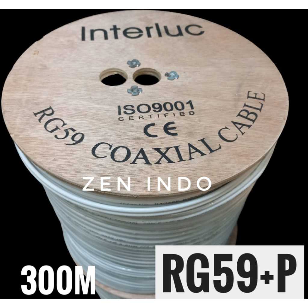 Jual Kabel CCTV RG59 Plus Power 300Meter Warna Putih INTERLUC | Shopee ...