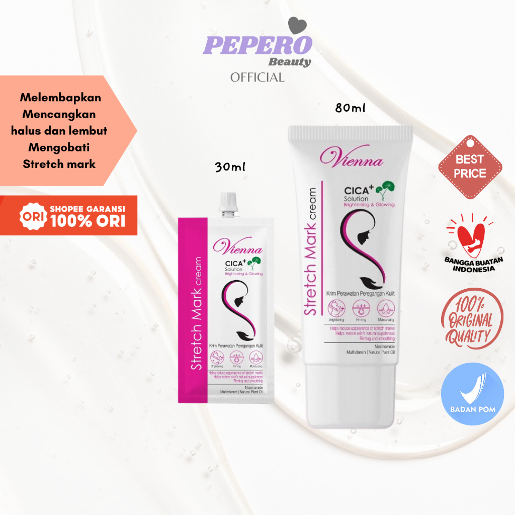 Jual VIENNA Stretch Mark Cream - 80ml | 30ml | Shopee Indonesia