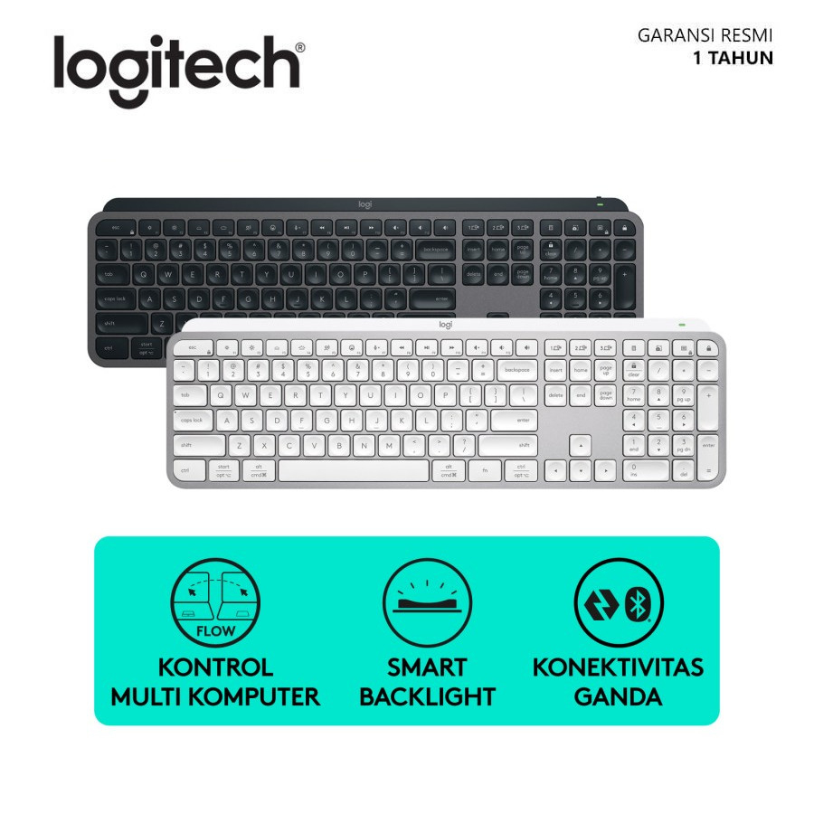Jual Logitech MX Keys S Keyboard for MAC / PC Wireless Full Size Slim ...