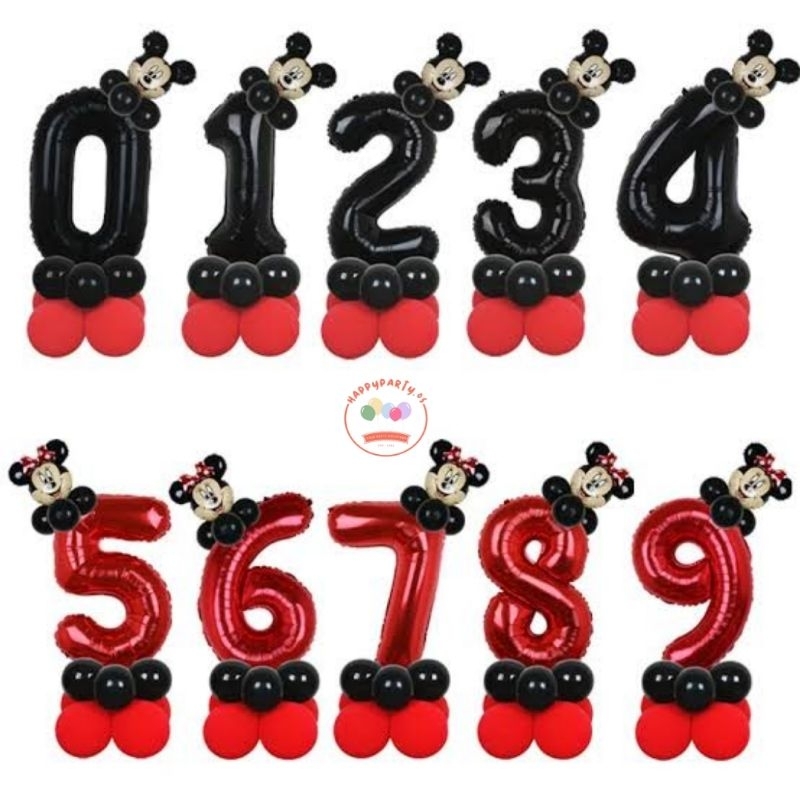 Jual Paket Balon Angka Mickey Minnie Mouse Shopee Indonesia