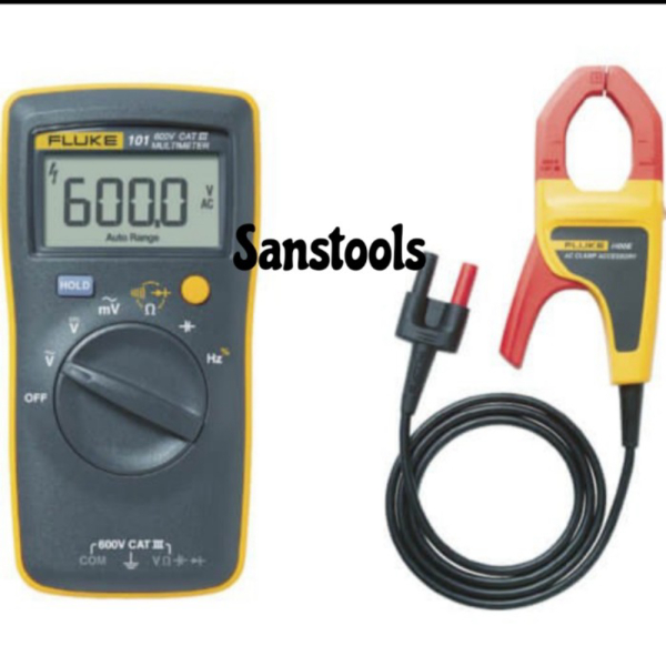 Jual Fluke 101 I400E digital multimeter with AC clamp head kit original ...