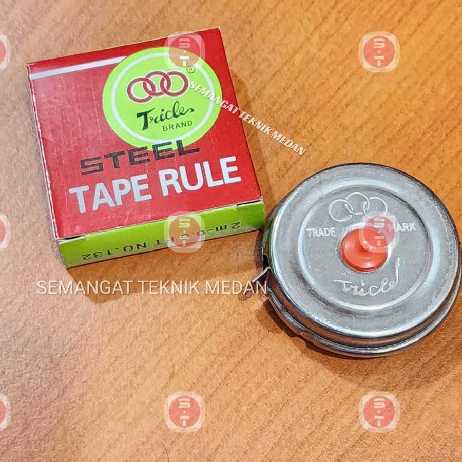 Jual METERAN MEASURING BESI BULAT JENGKOL STEEL TAPE 2 M METER 2M ...