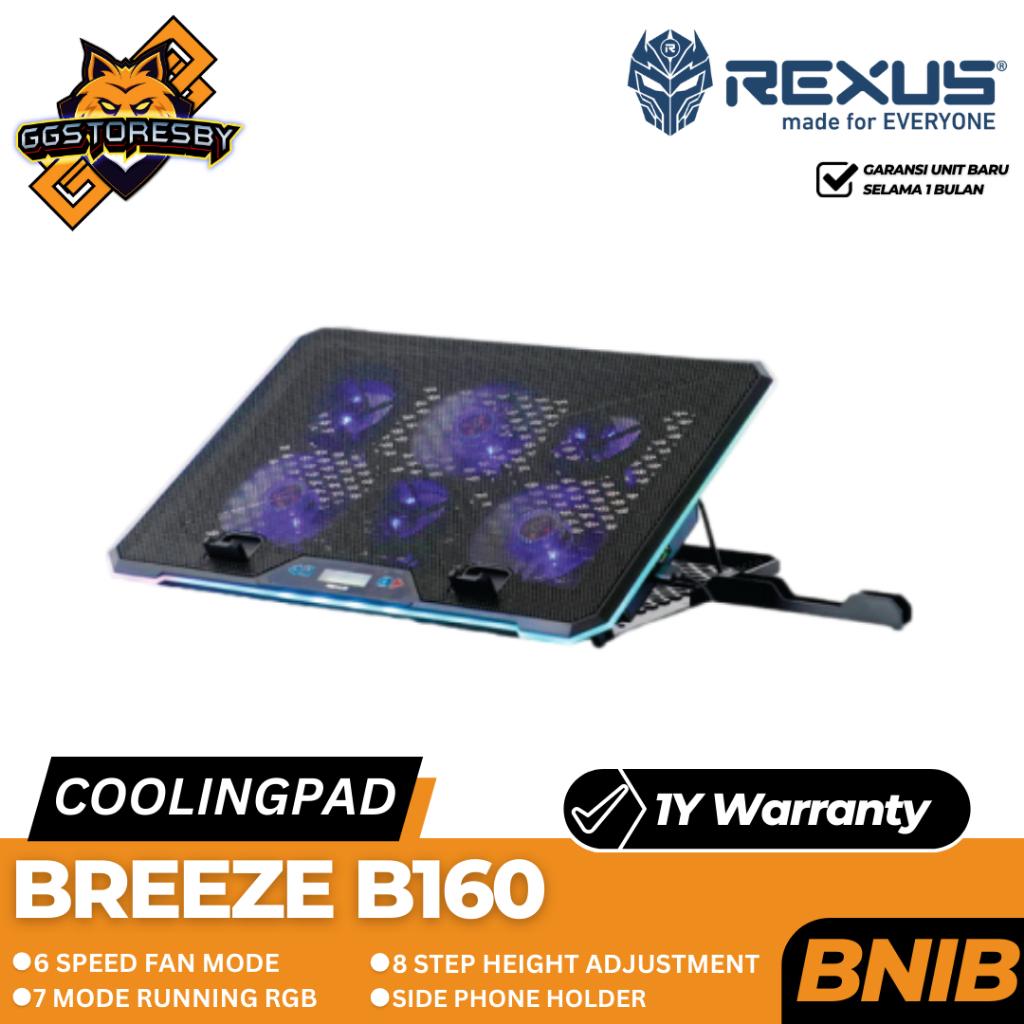 Jual Rexus Breeze B160 Rgb Coolingpad | Shopee Indonesia