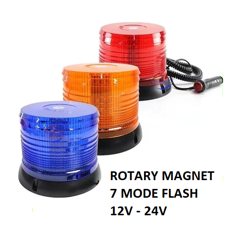 Jual Lampu Rotary Flash 7 Mode 12V 24V / Lampu Rotary Besar 7 Mode ...
