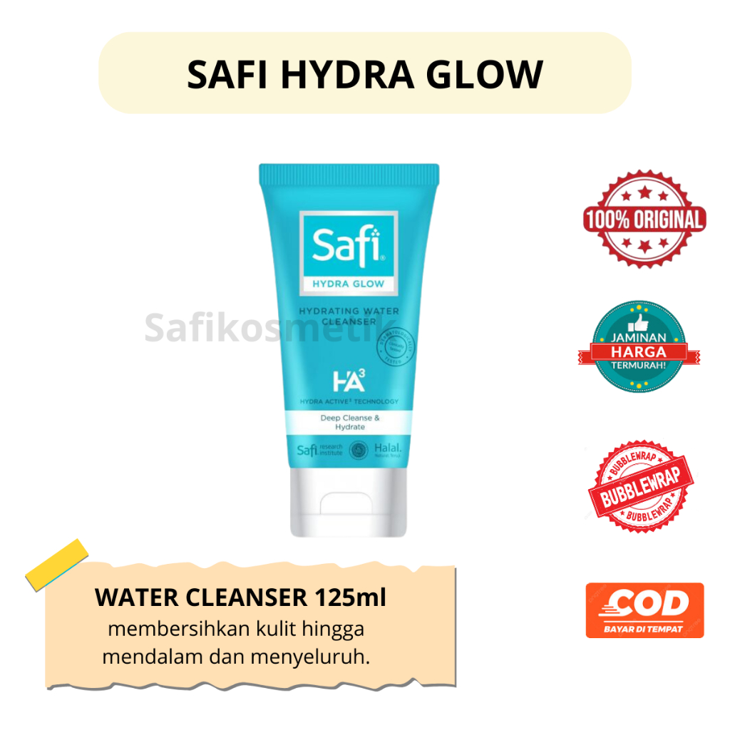 Jual Safi Hydra Glow Hydrating Water Cleanser 125ml - Hydraglow Series ...